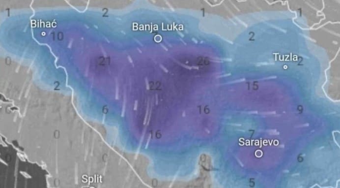 Uživajte još malo: U BiH se uskoro očekuju padavine i snijeg!? | 6yka