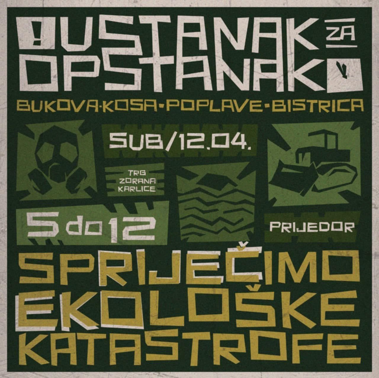 Građani Prijedora u borbi protiv rudnika na Bukovoj Kosi: Protest ...